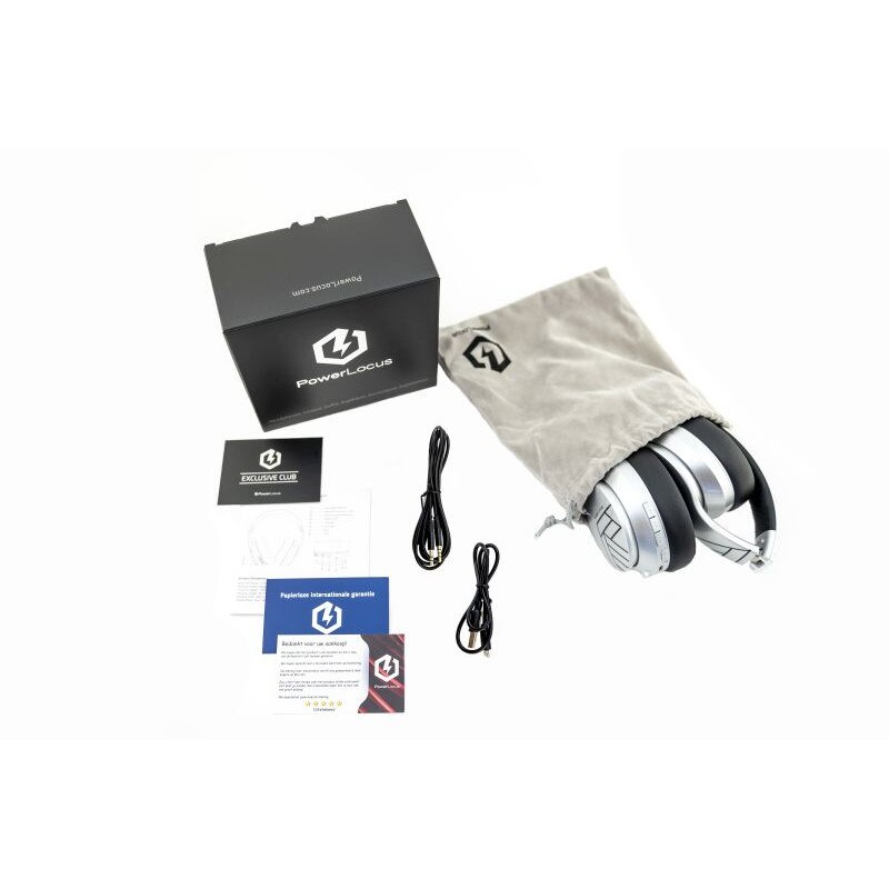 Безжични Bluetooth Слушалки PowerLocus P6 PL Collection, Сребристи ...