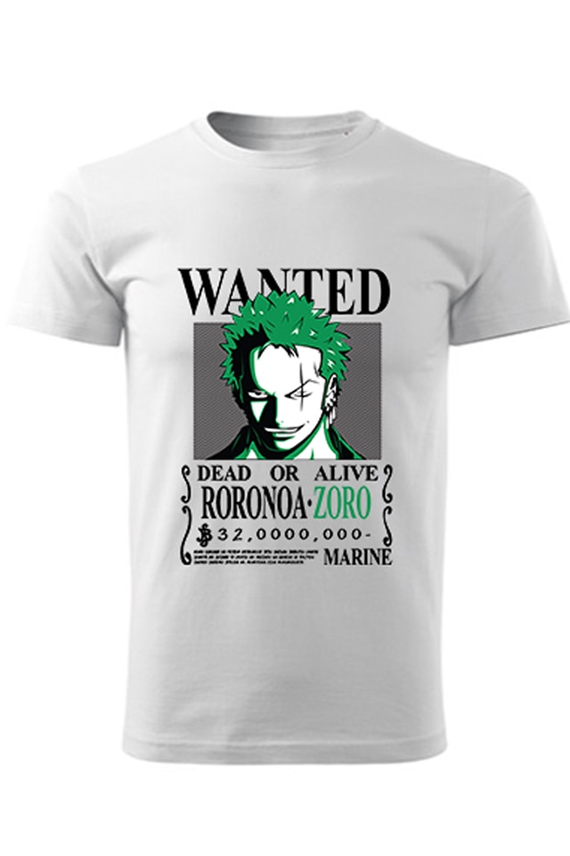 Zoro One Piece férfi póló, fehér, M - eMAG.hu