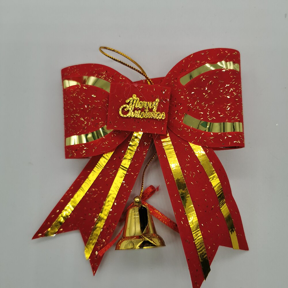 Fundita De Craciun Rosie cu Auriu, cu Clopotel, 11cm, VisionXXI - eMAG.ro