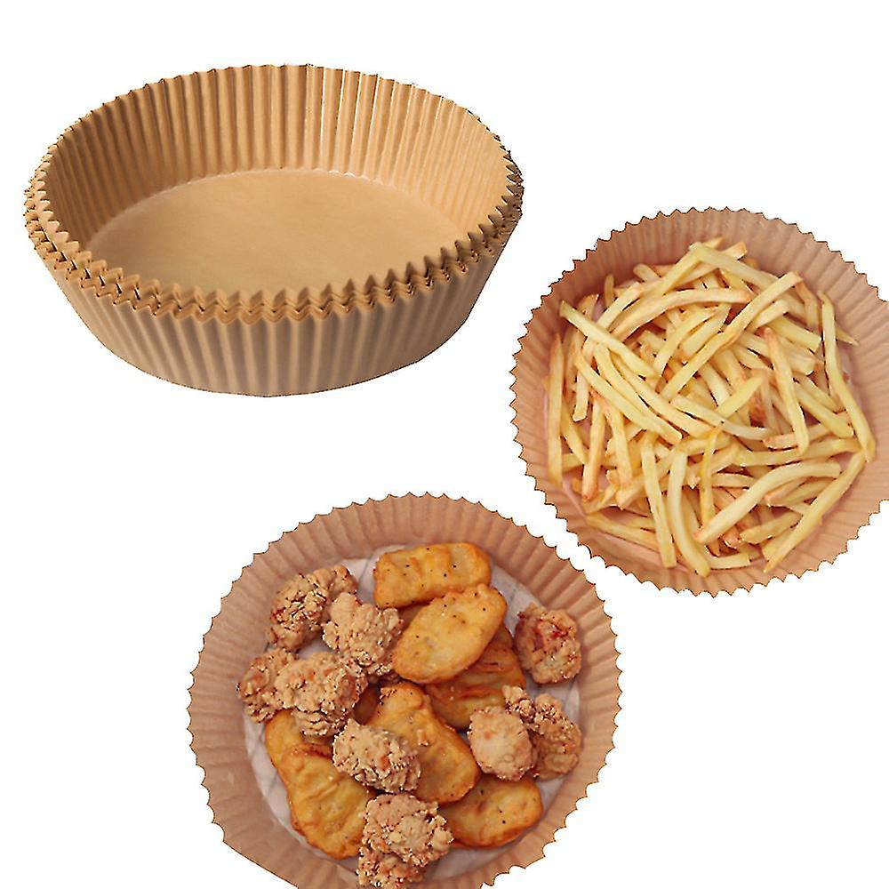 Set 100 Protectii din hartie pentru Air Fryer, 16x16x4.5 cm, Maro - eMAG.ro