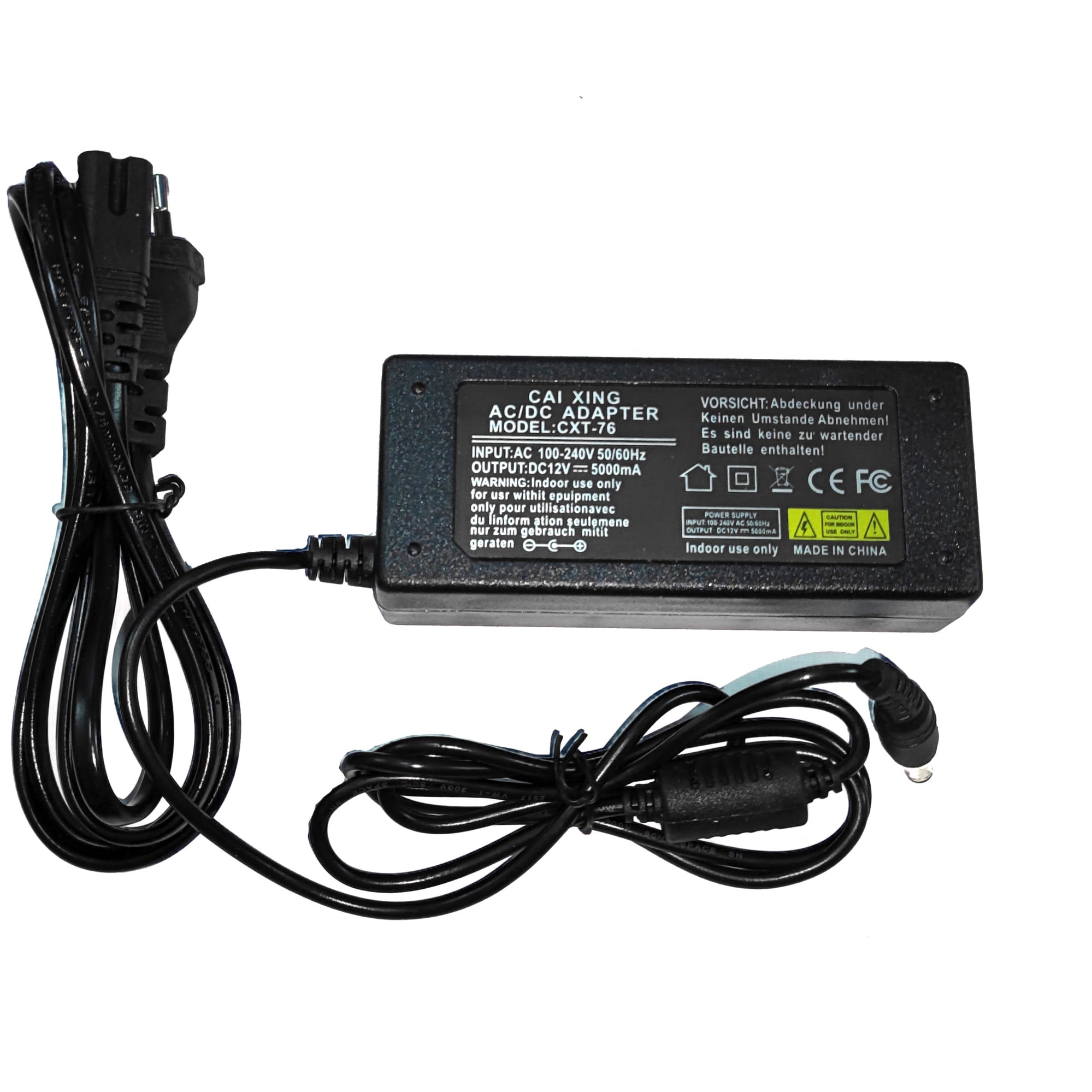 Alimentator sursa 12v 5A cu conector 5.5x2.1 mm - eMAG.ro