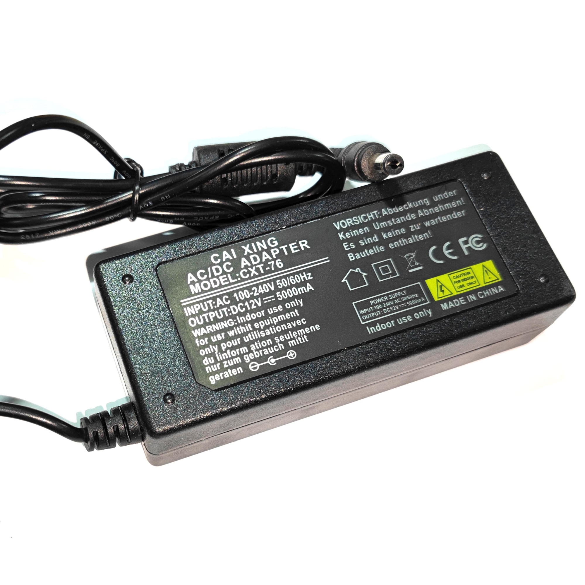 Alimentator sursa 12v 5A cu conector 5.5x2.1 mm - eMAG.ro