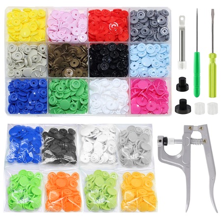 Set 380 accesorii mercerie, TopGearWorld, Plastic, Multicolor - eMAG.ro