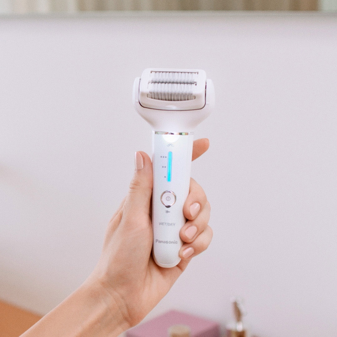 Епилатор Panasonic ES-EY31-W503, Wet & Dry, Безжичен, 2 диска и 60 ...