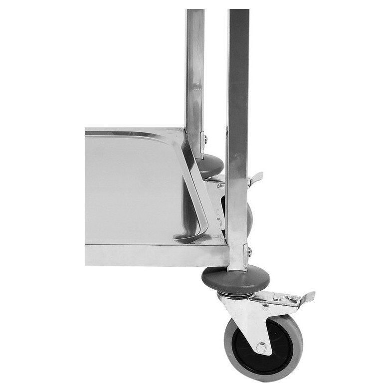 Carucior de chelner 2-raft 90 kg otel Yato YG-09095 - eMAG.ro