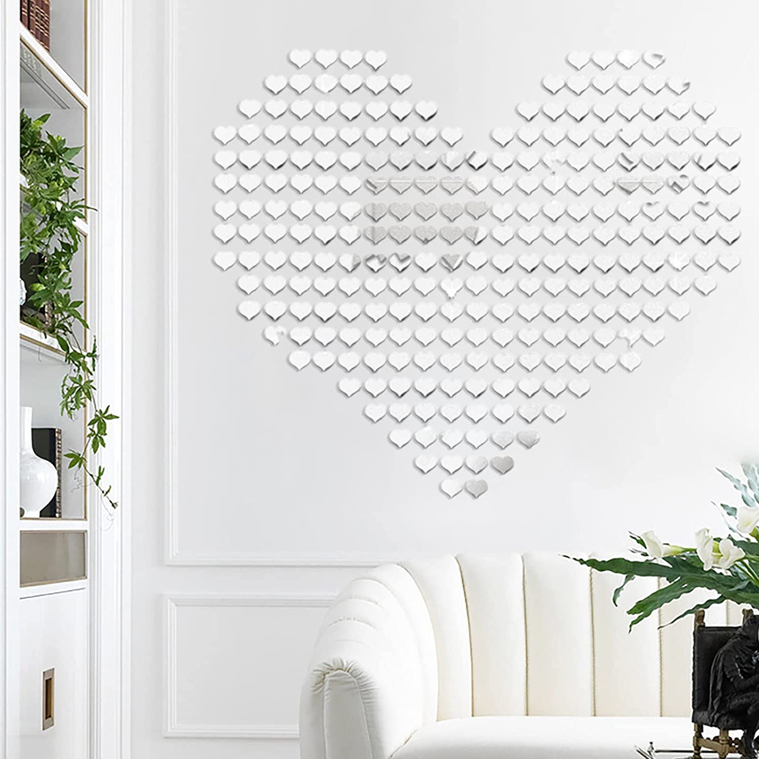 Set 100 Oglinzi Autoadezive Pentru Decorarea Peretilor Luxer, Forma ...