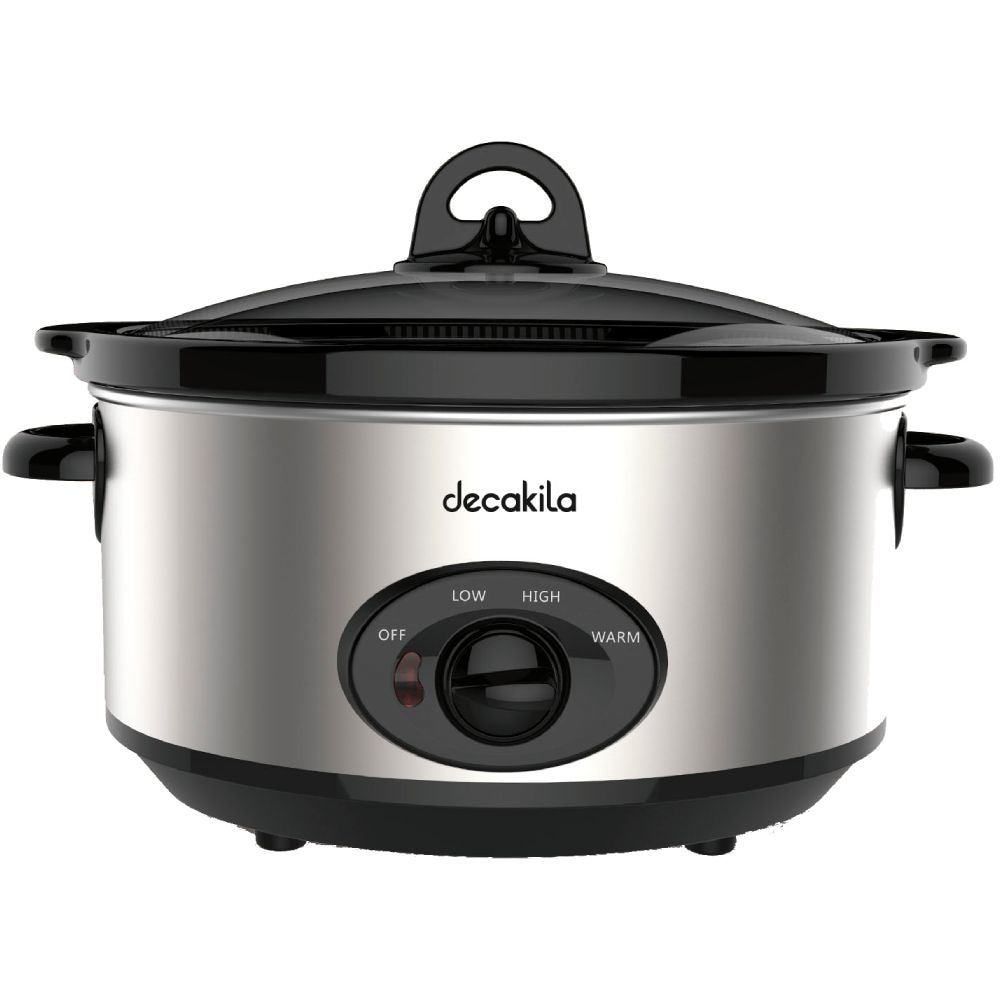 Slow cooker Decakila, 6.5 L, 320 W, Inox - eMAG.ro