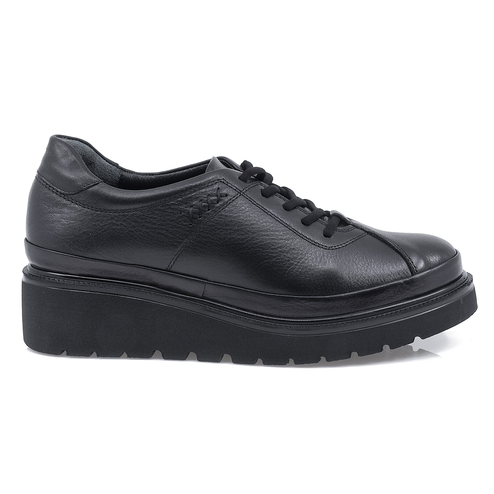 Pantofi dama, Caspian, Cas-3500, casual, piele naturala, negru, 37 ...