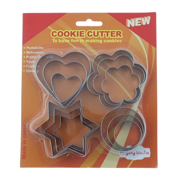 Set 12 forme pentru prajituri, otel inoxidabil, dimensiuni si forme ...