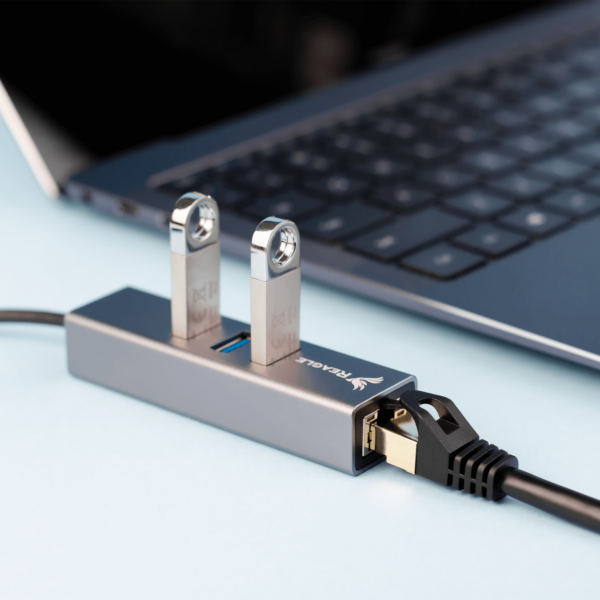 Cablu De Retea Reagle, F/Ftp Ethernet Rj45, Lan Cat 8, Lungime 15M, 40 ...