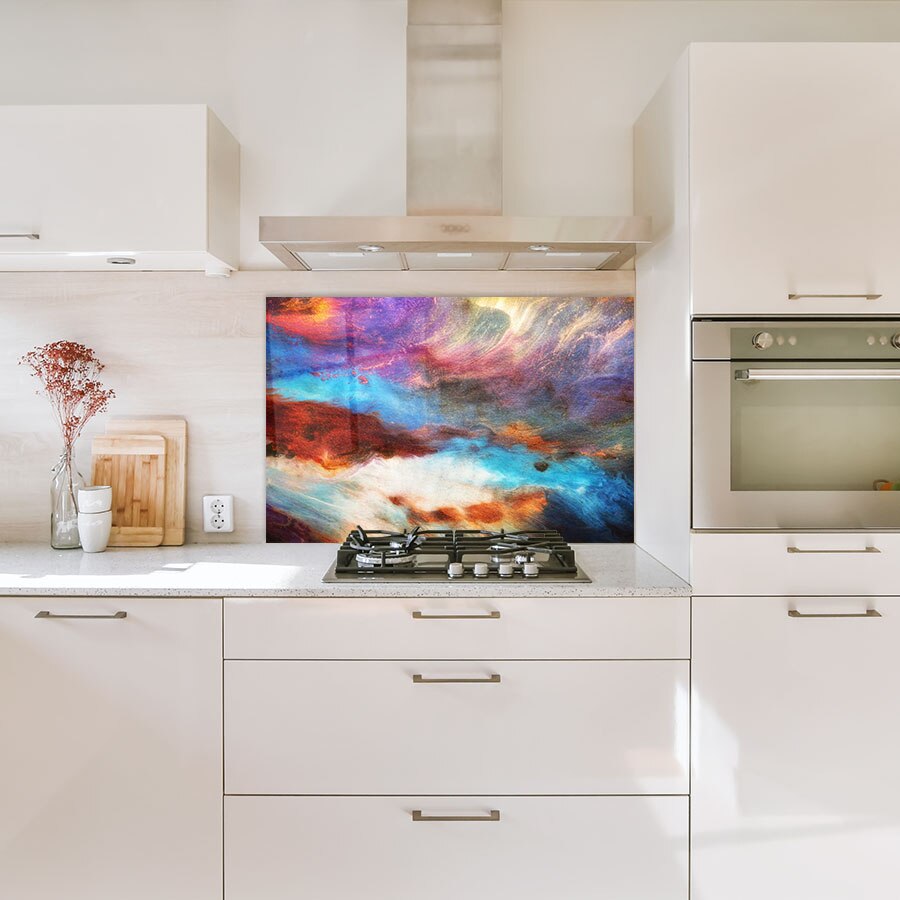 Panou Sticla Bucatarie, Colourful Clouds, 50x60cm - eMAG.ro