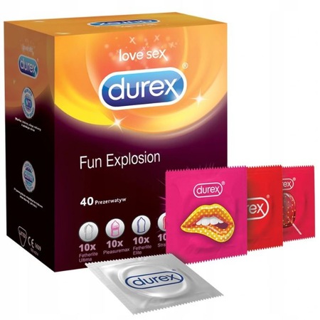 Prezervative Fun Explosion, Durex, 40 buc - eMAG.ro