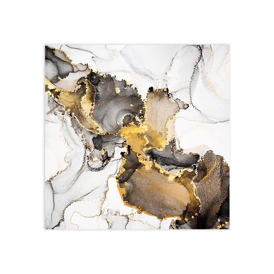 Panou Sticla Bucatarie, Golden Marble Shades, 100x100cm - eMAG.ro