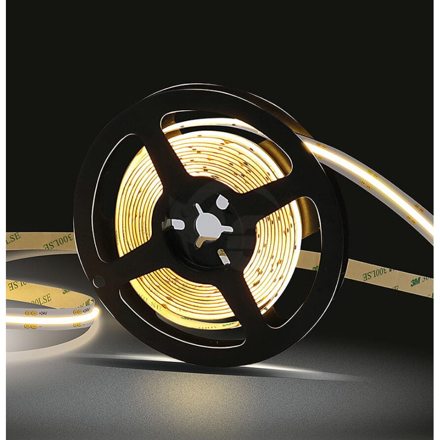 Banda LED COB 320LED/M 24V 8W 4000K IP20 760lm 8mm Interior - eMAG.ro