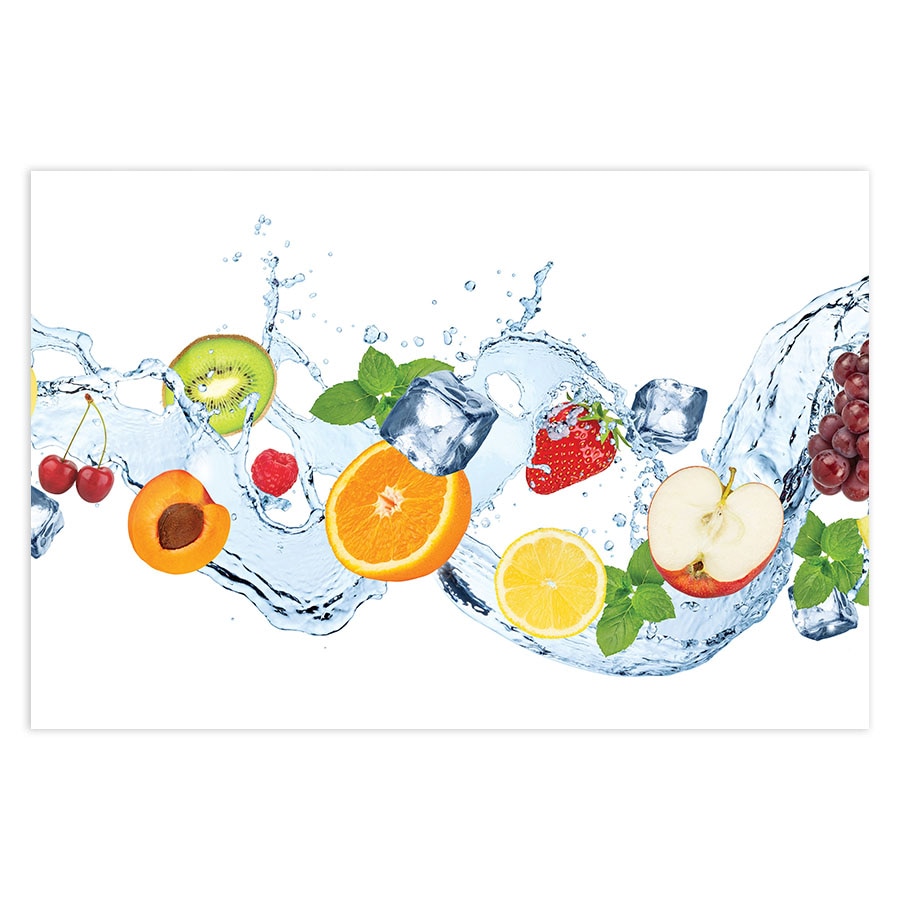 Konyhai üveg hátfal, Multivitamins water splash, 80x120cm - eMAG.hu
