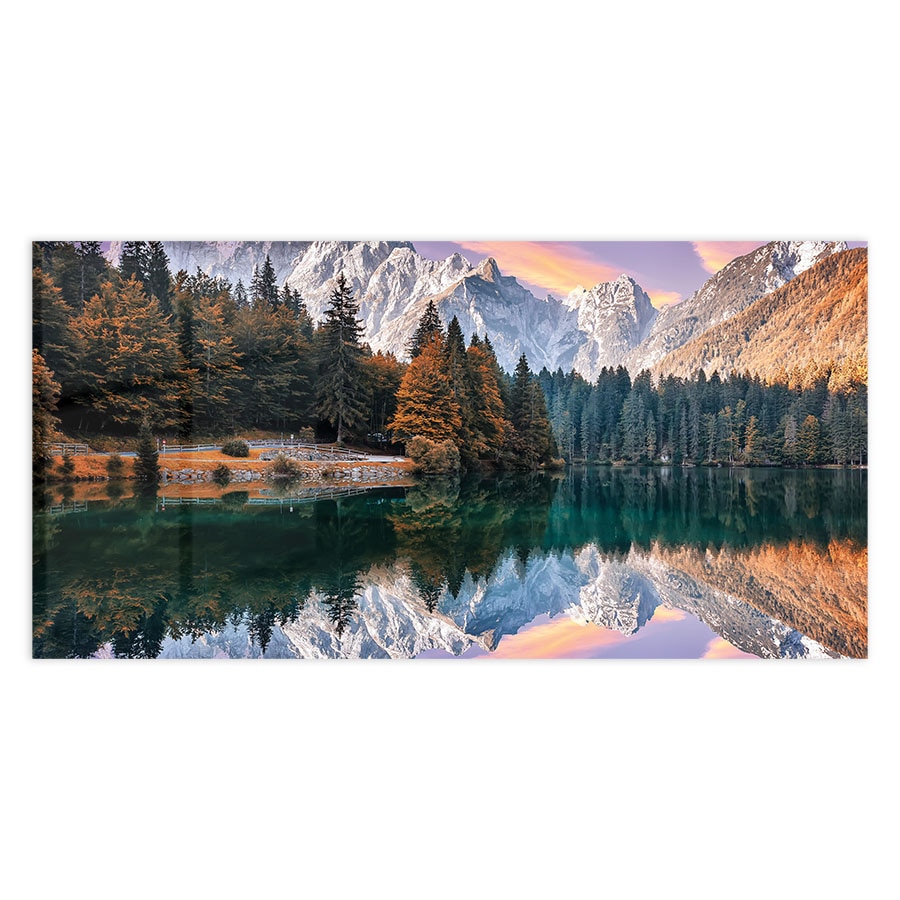 Panou Sticla Bucatarie, simetric landscape, 60x100cm - eMAG.ro