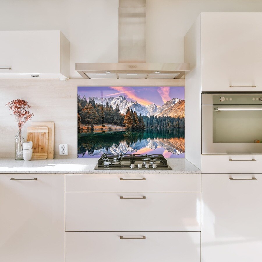 Panou Sticla Bucatarie, simetric landscape, 50x70cm - eMAG.ro