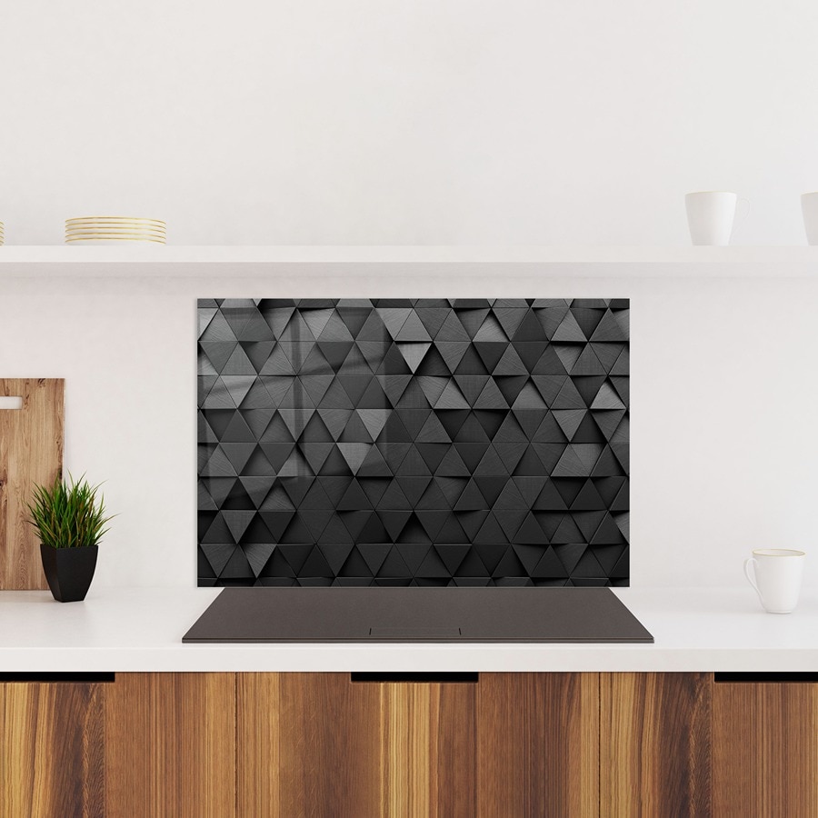 Konyhai üveg hátfal, Triangular abstract background, 50x70cm - eMAG.hu
