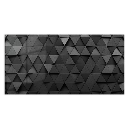 Panou Sticla Bucatarie, Triangular abstract background, 60x120cm - eMAG.ro