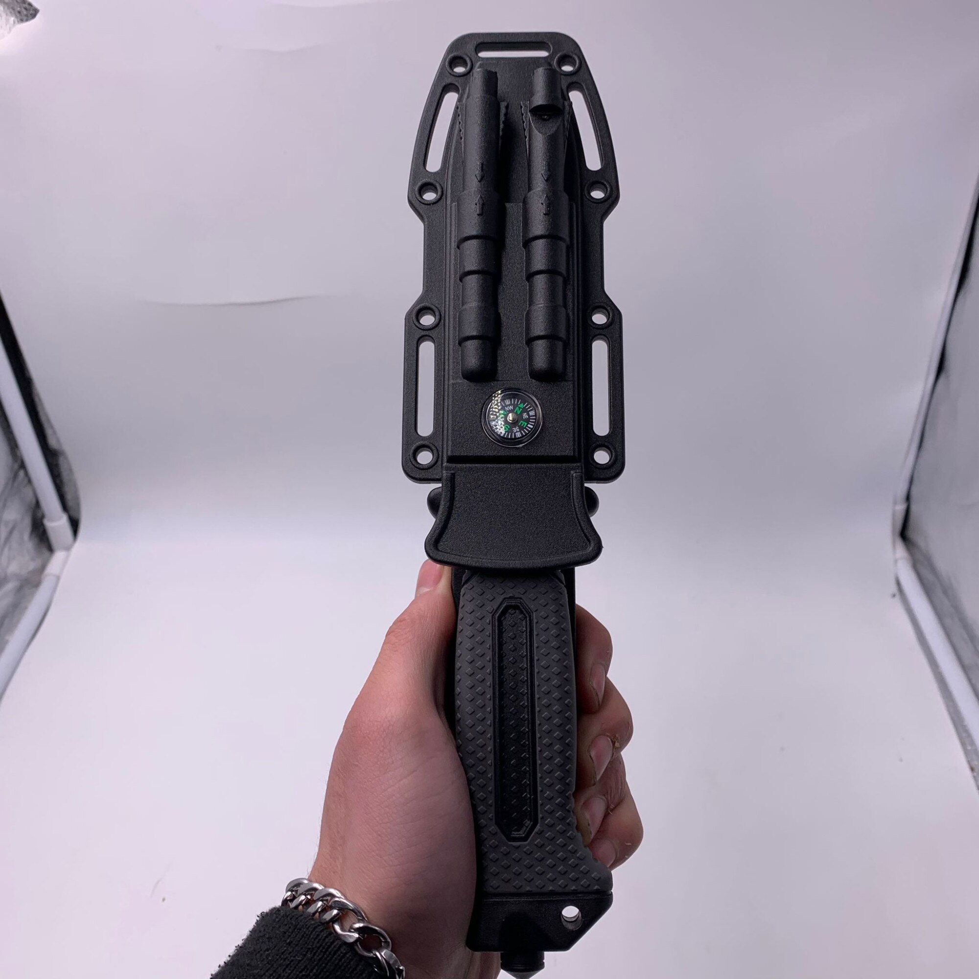 Cutit Vanatoare, Cu busola, Ascutitor cutit, Aprinzator Foc, Fluier ...