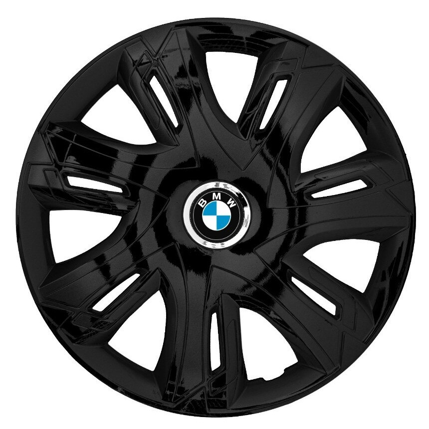 Комплект от 4 черни лакирани капачки за джанти Supernova R14 за ...