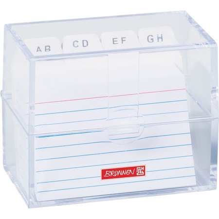 Cutie pentru organizare fise, Brunnen, din plastic transparent, format ...