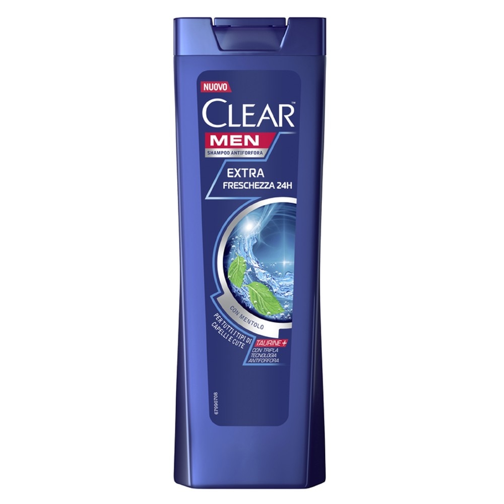 Set 3 x Sampon Anti-matreata Clear Men Extra Freschezza 24h, cu Mentol ...