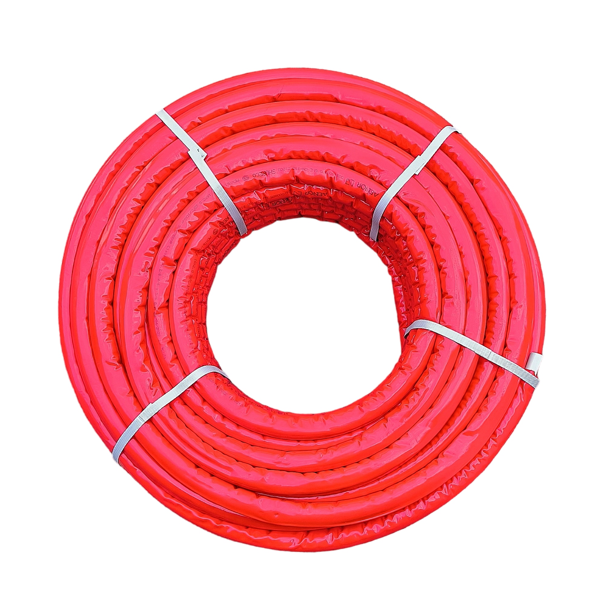 Teava multistrat PEX-AL-PE izolata, diametru 25 mm, colac 25 M, Rosu ...