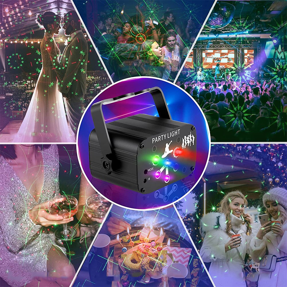 Proiector Disco, YWX, efect stroboscop, controler stroboscop, Negru ...