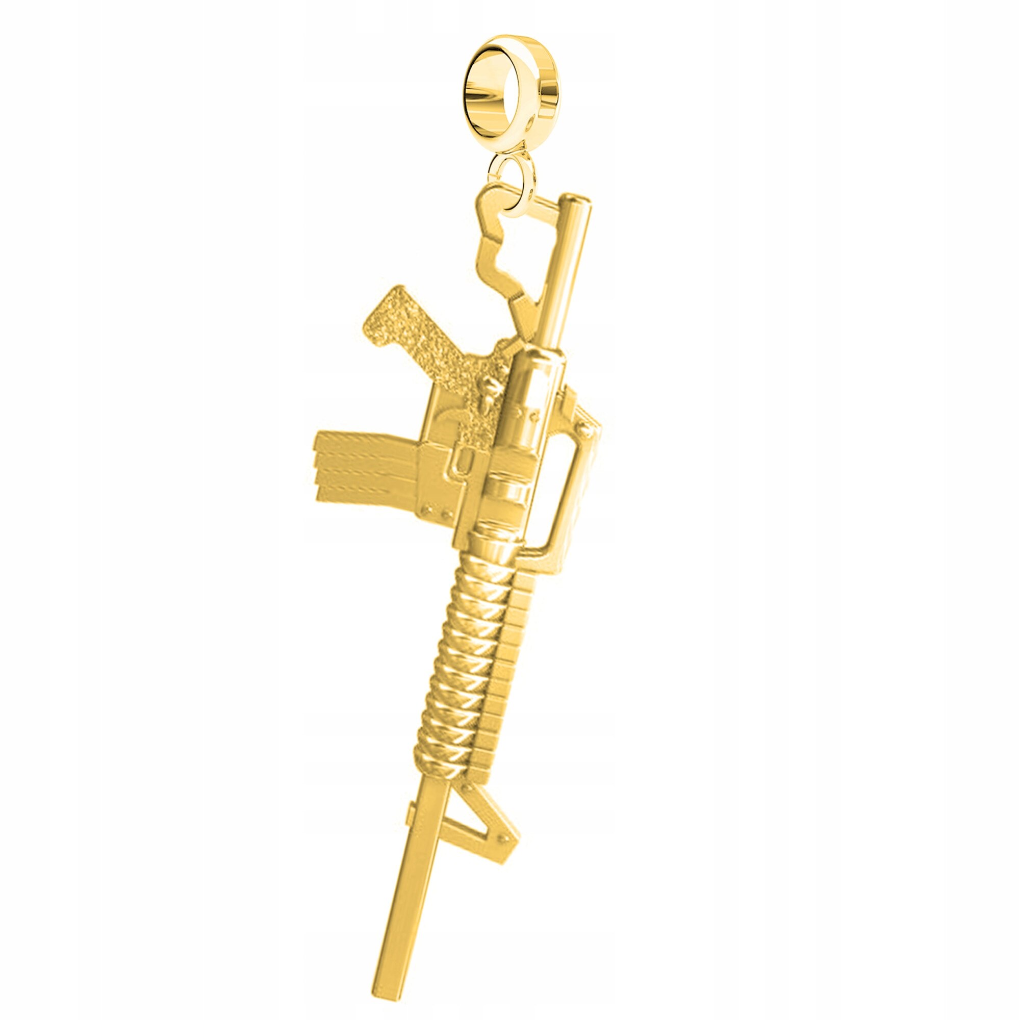 Pandantiv Charms, Larezo, Carabina, Machine Gun, Auriu, Argint, 5x5 cm ...