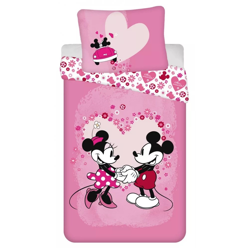 Set lenjerie pat copii, multicolor, 2 piese, 140×200 cm, 70×90, Love ...