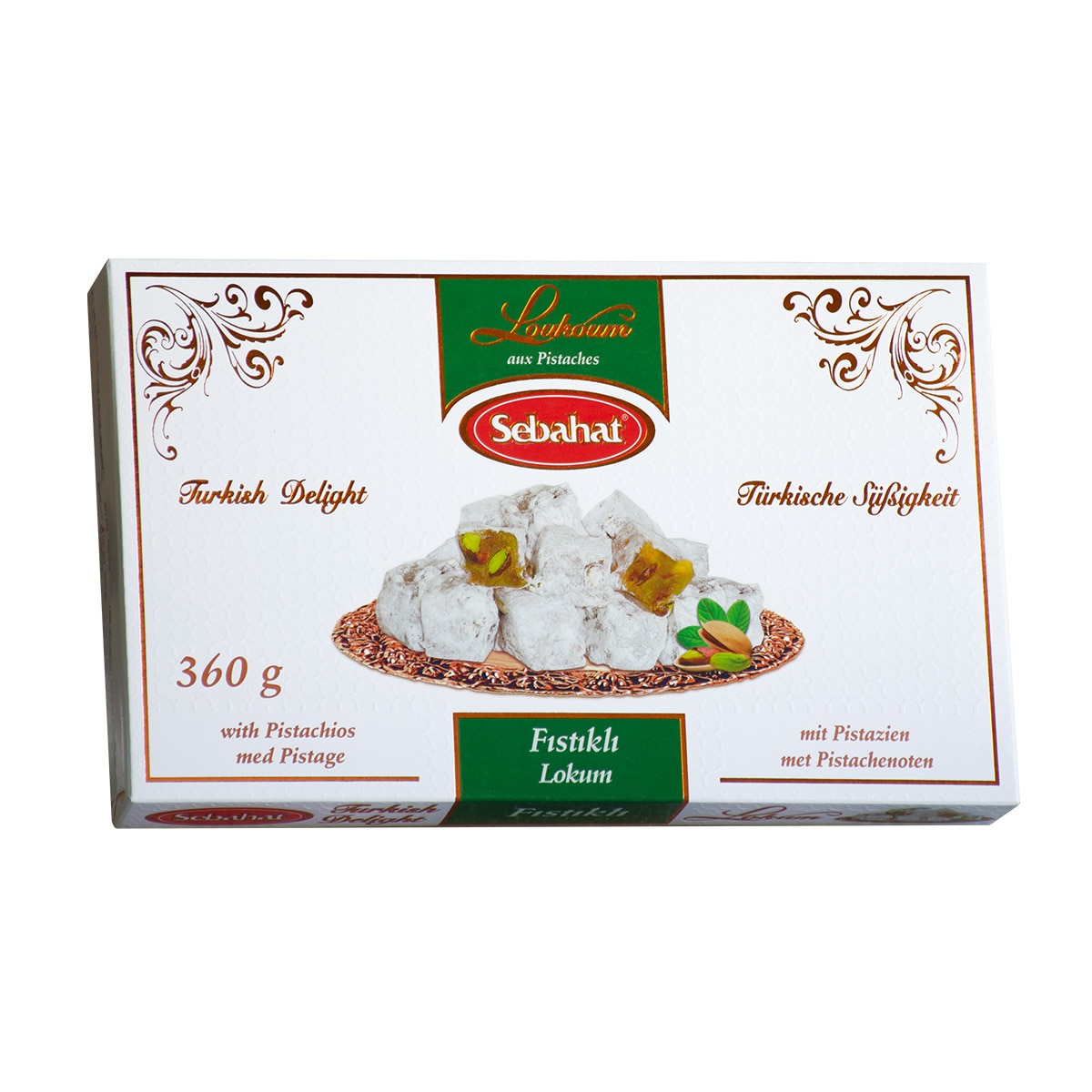 Desert turcesc cu fistic Turkish Delight Sebahat 360g - eMAG.ro