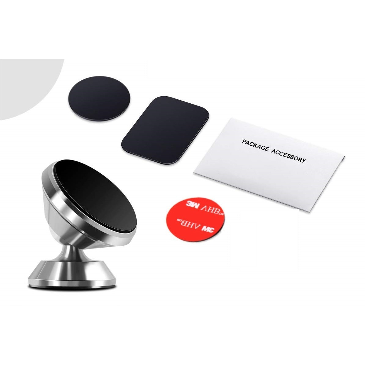 Suport Auto Magnetic de Telefon, Metalic, Universal, cu Unghi Reglabil ...