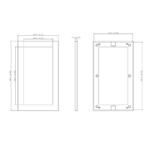 Rama modul interfon video VTM125, Dahua, Aluminiu, 140x7x240.2 mm - eMAG.ro