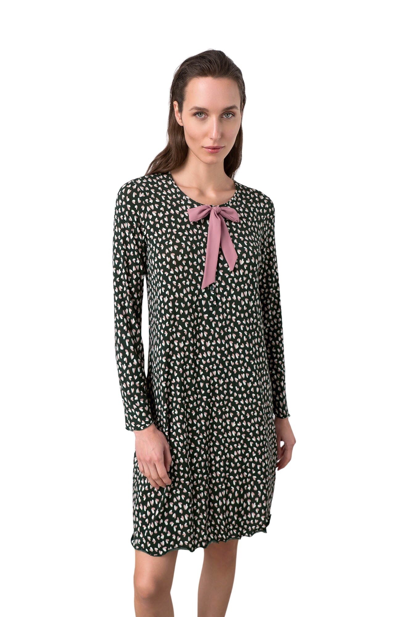 Camasa de noapte Vamp 17120, S, modal, multicolor - eMAG.ro