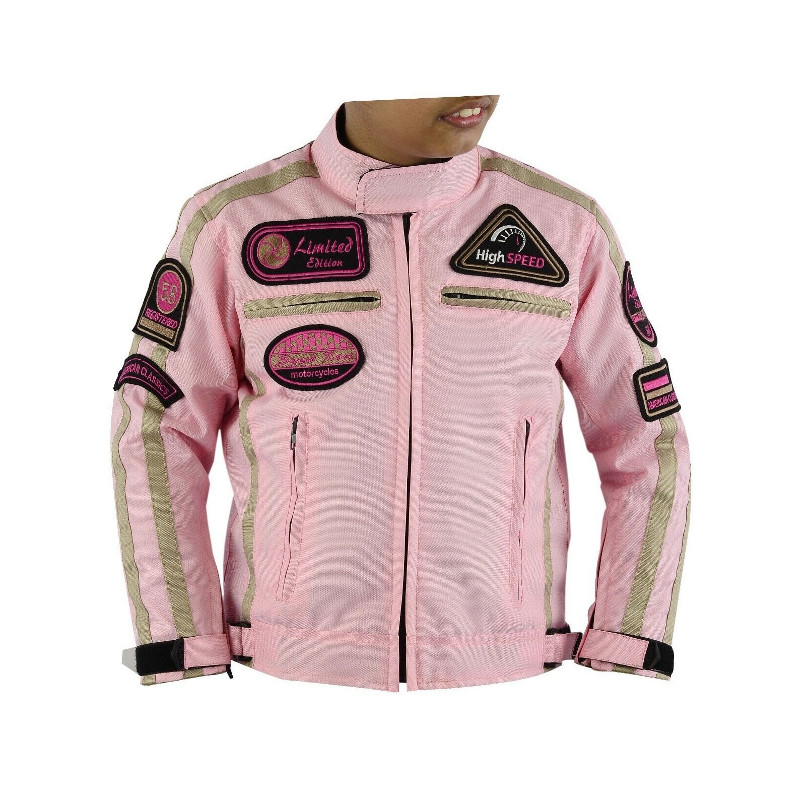 Geaca Moto copii BOS Roz 10 ani - eMAG.ro