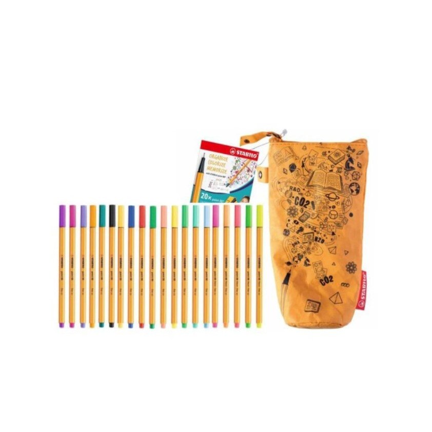 Set 20 pixuri si trusa ecologica, Stabilo, Multicolor - eMAG.ro