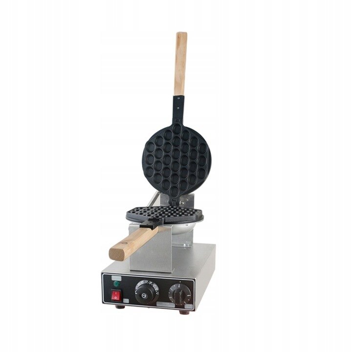 Aparat pentru preparat vafe FY-6, Inox, 42x22.5x29 cm, 1415W, Negru ...