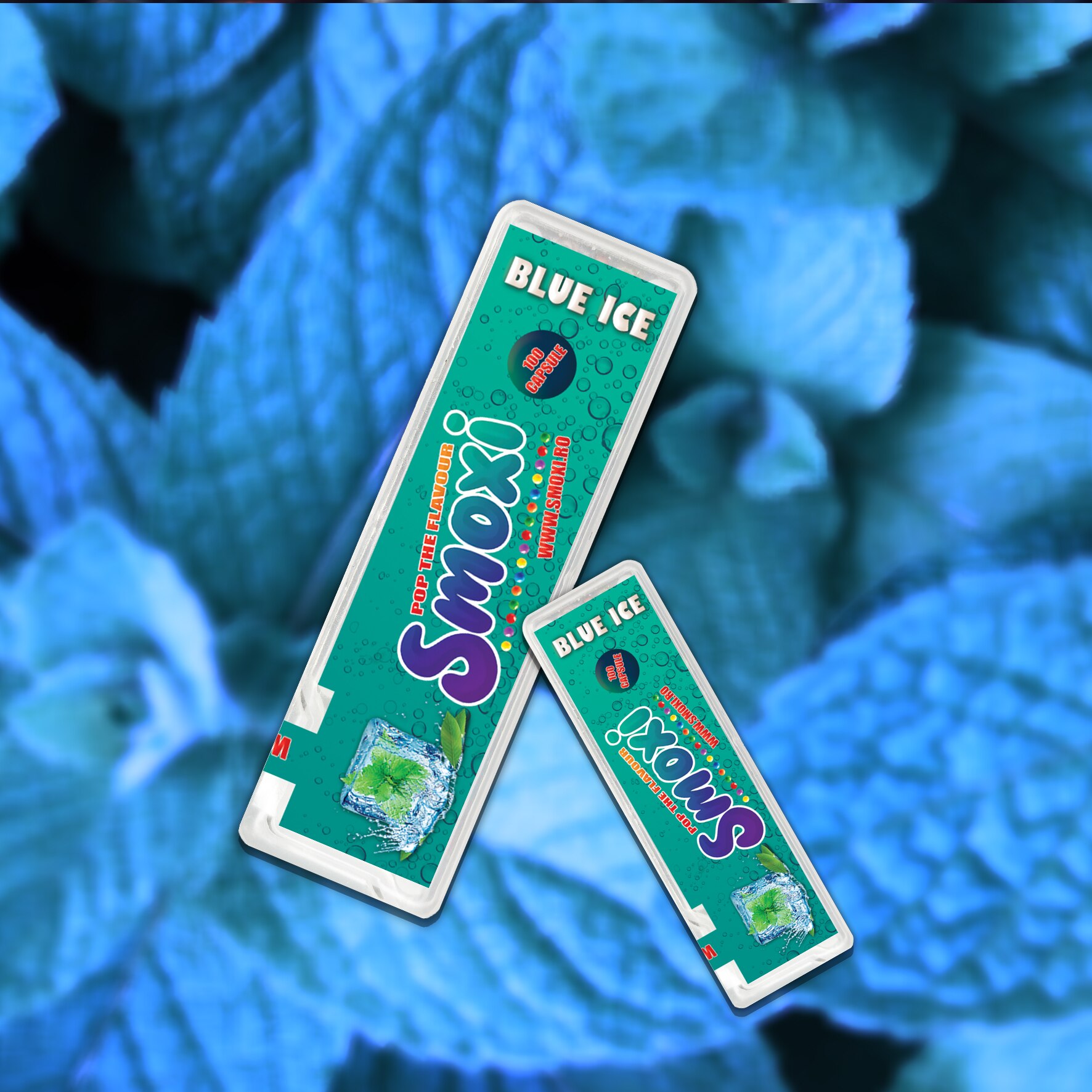 Set 100 Capsule aromatizante Smoxi Blueice, aroma tigari - eMAG.ro