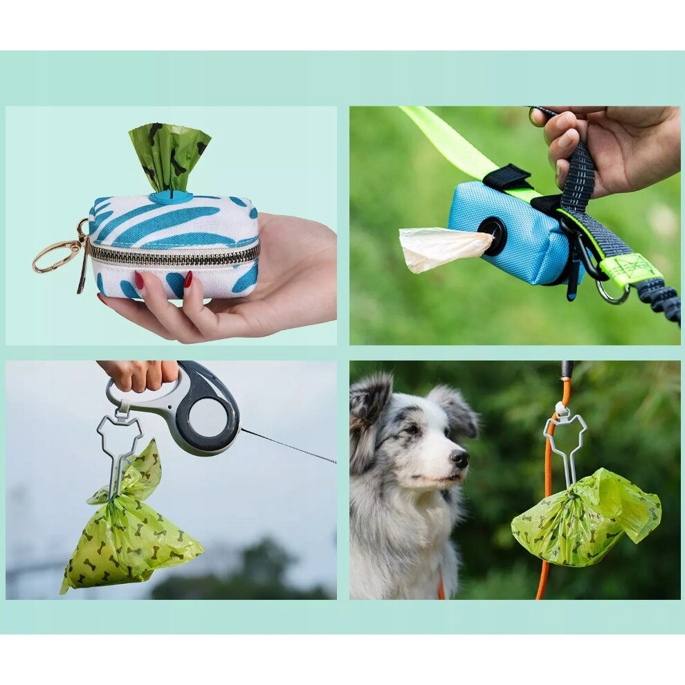 Set 540 pungi biodegradabile pentru caini, EPI, Polietilena, Verde ...