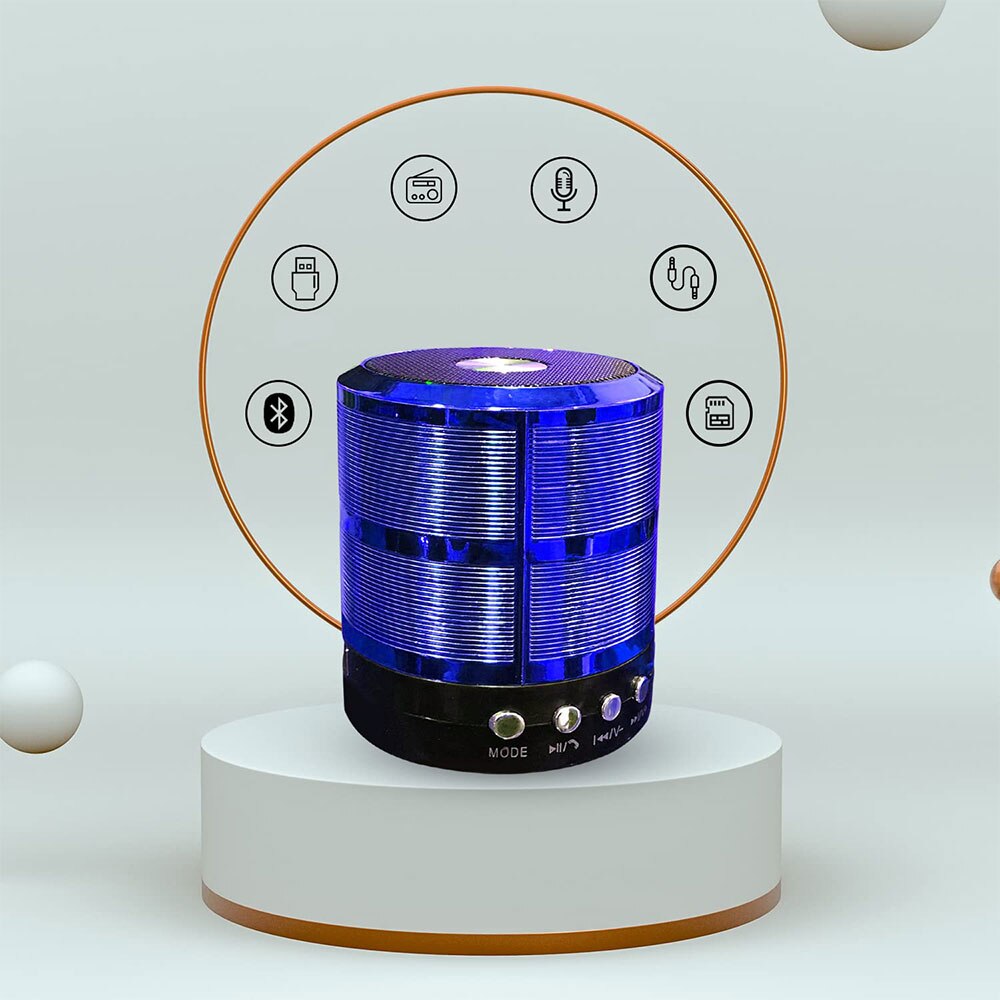 Boxa portabila ws 887 bluetooth, mini difuzor, super bass, Albastru ...