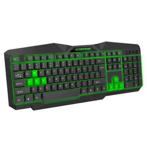 Tastatura Gaming Led Verde Tirions Esperanza - eMAG.ro