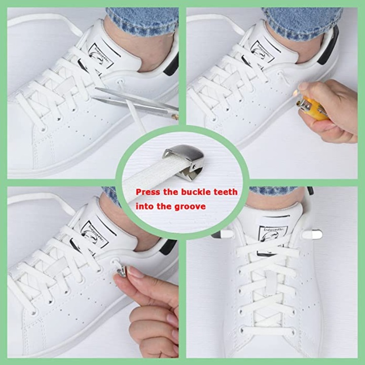 Set 2 Sireturi Elastice cu sistem NO TOUCH cu clips metalic, Endurance ...