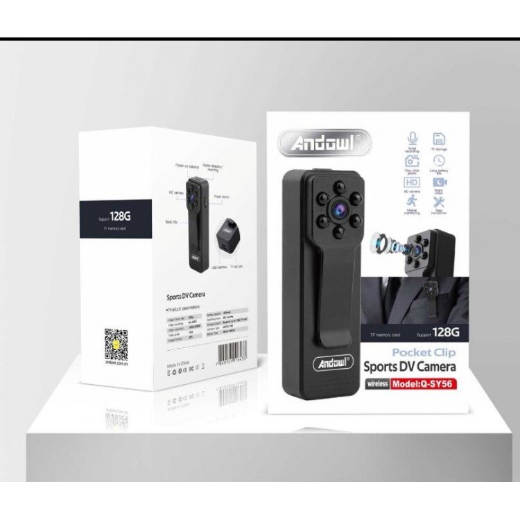 Camera Video Sport Portabila Andowl, 128Gb, 1080P, FullHD, negru - eMAG.ro