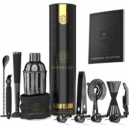 Shakere Set barman bartending pentru preparare bauturi 12 piese, otel ...