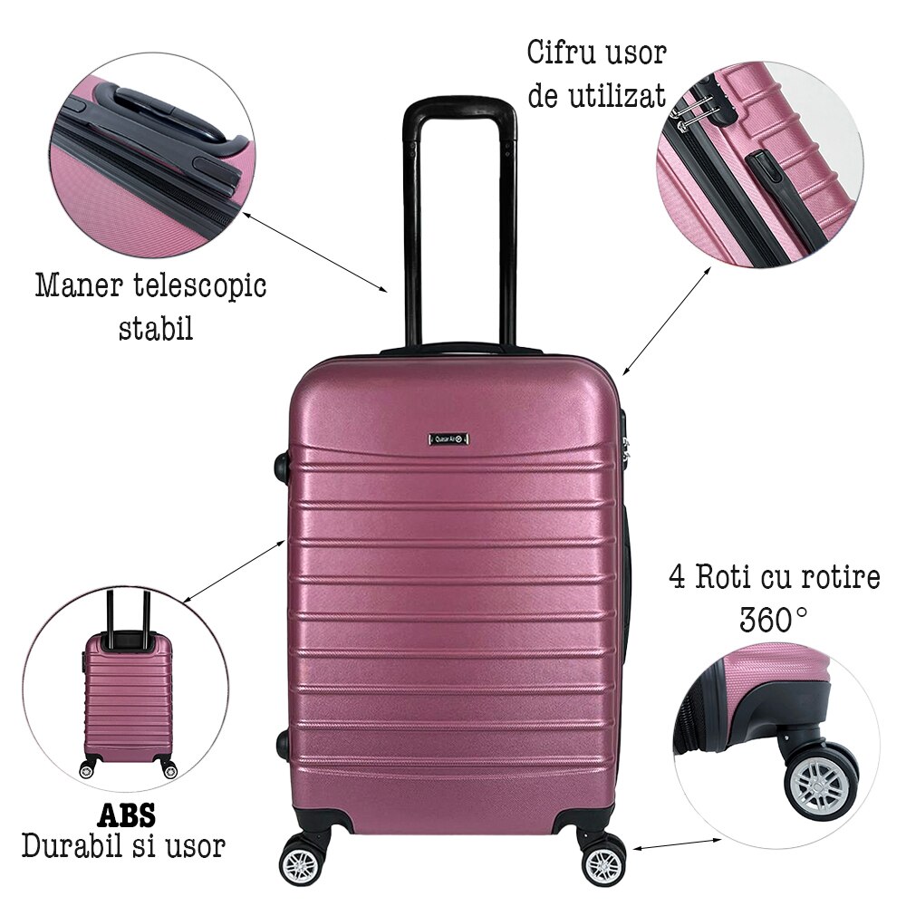 Troler Mare, Quasar & Co.®, Model Compatible Air, 4 roti duble cu ...