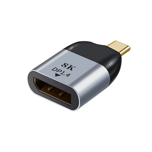 Mini convertor adaptor USB Type-C tata la DP mama, Ultra HD 8K, compact ...