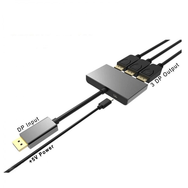 Hub multi monitor splitter DisplayPort 1.4, 1in 3out, 8K 60Hz, pentru ...