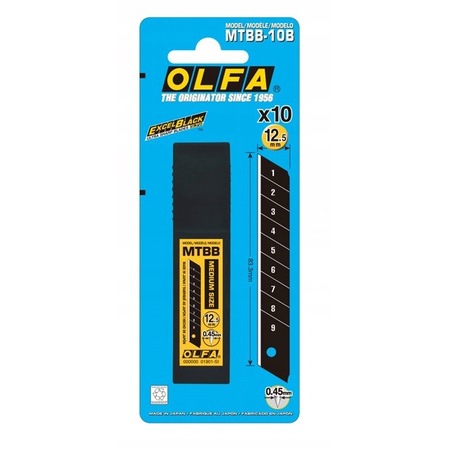 Lame MTBB-10B, Olfa, 12.5mm, Negru - eMAG.ro
