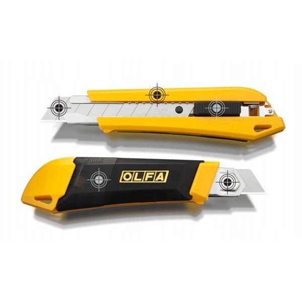 Cutter DL-1, Olfa, Segmentat, 18mm, Galben/Negru - eMAG.ro
